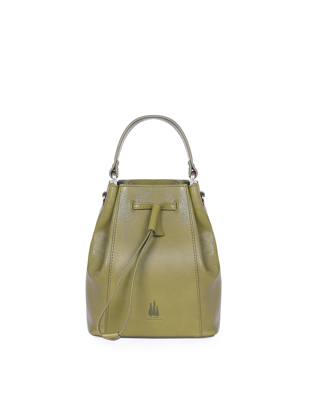 Drawstring Bucket Crossbody Green