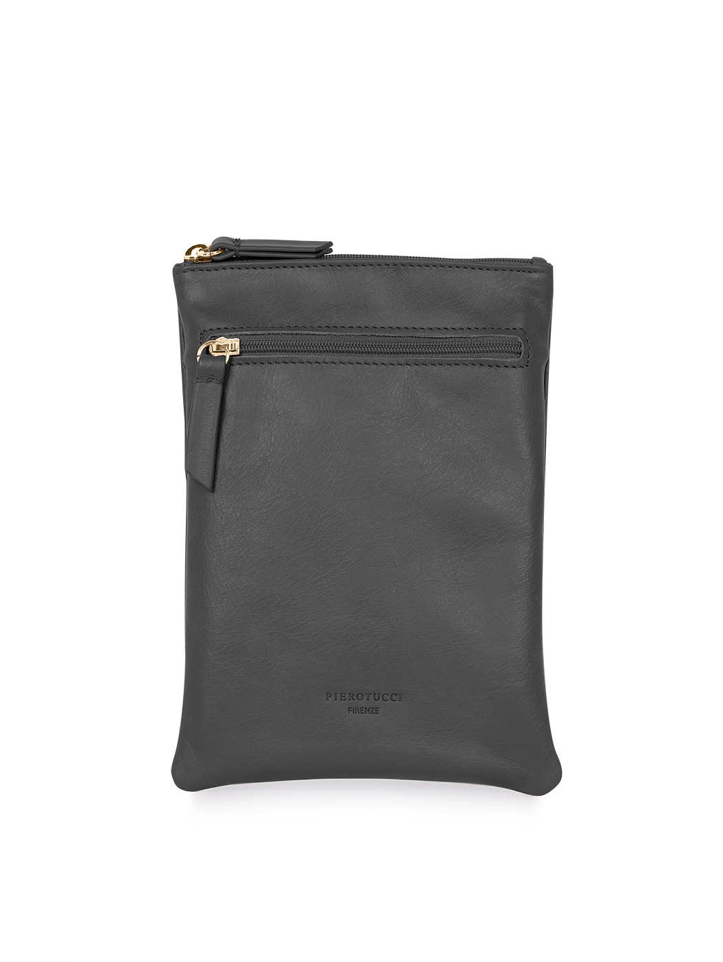 Crossbody Leather Phone Holder Pouch Black